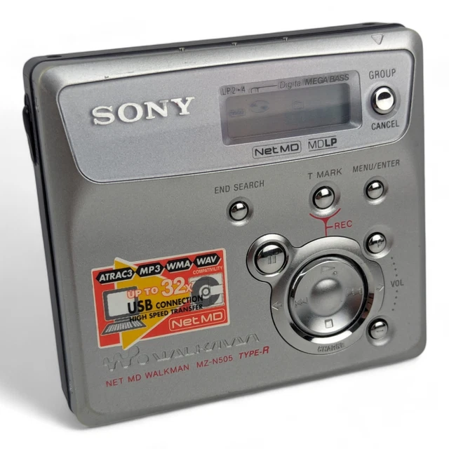 SONY MZ-N505 TYPE-R MiniDisc Silver MD Recorder Tested $249.00 ...