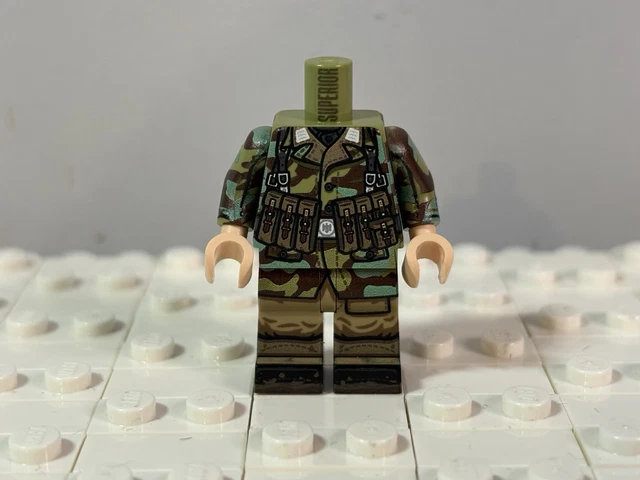 LEGO THE MINIFIG Co WW2 German Camouflage Minifigure Body 65 £16.32 ...