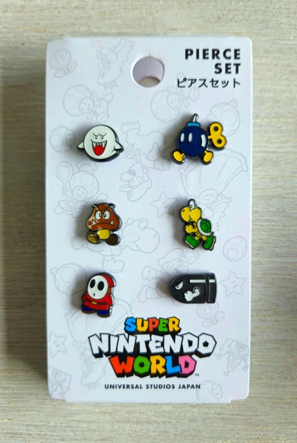 UNIVERSAL STUDIOS JAPAN Super Nintendo World Earring Stud Pierce Set ...