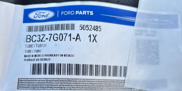 GENUINE FORD COOLANT Hose BC3Z-7G071-A £17.33 - PicClick UK