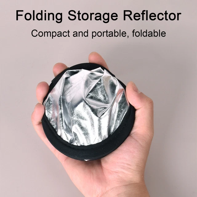 FOLDING STORAGE REFLECTOR Compact Durable Foldable Round Photography ...