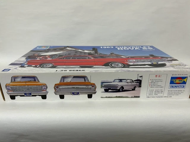 TRUMPETER 63 CHEVROLET Nova SS 1/25 Revell*Hot Rod MOONE Moon E Trans ...