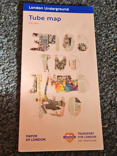 LONDON UNDERGROUND TUBE Map. May 2023. EUR 1,14 - PicClick FR