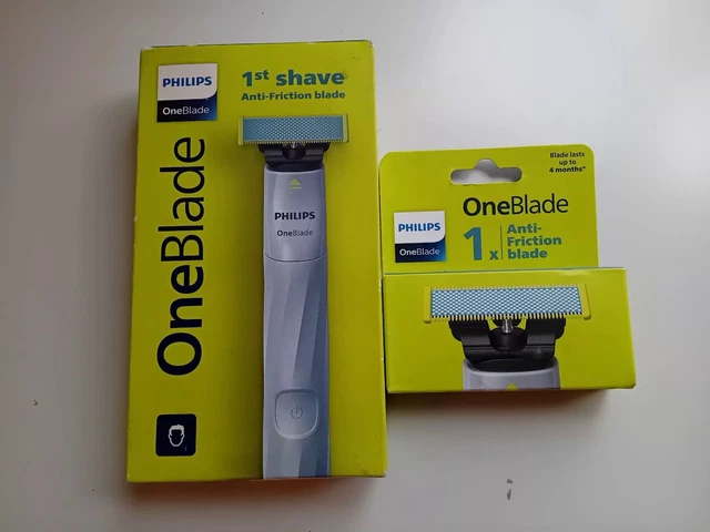 PHILIPS ONEBLADE FIRST Shave Anti-Friction Razer Plus Extra Blade £34. ...