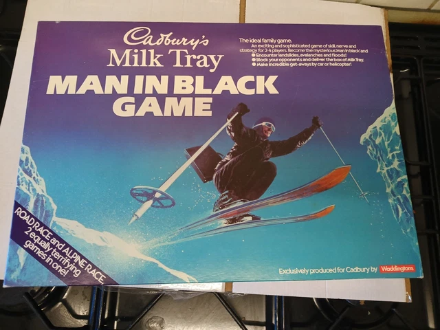 VINTAGE 1970'S WADDINGTON'S Cadbury's Milk Tray Man in Black Boardgame ...