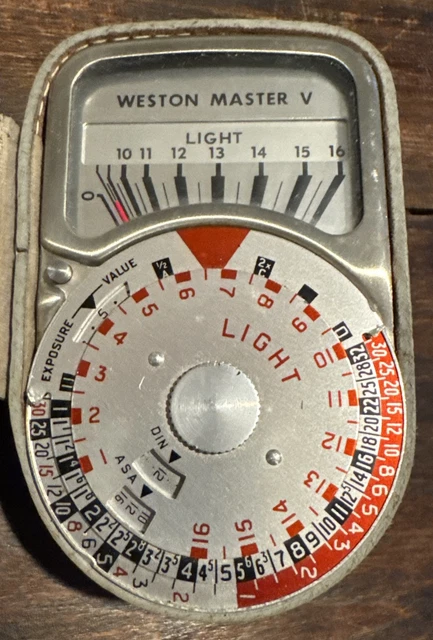 VINTAGE STILL PHOTOS WESTON MASTER V LIGHTMETER MODEL 748 IN ORIG ...