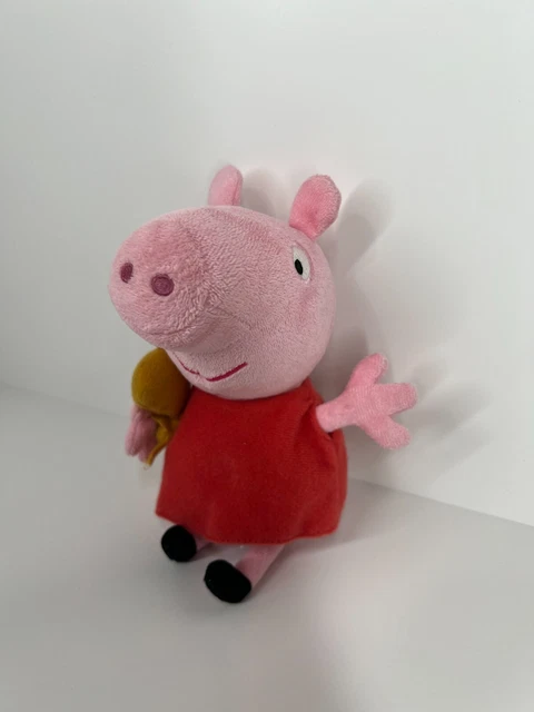 PEPPA PEPPER PIG plush toy teddy cartoon collectable small 18cm ty 2014 ...