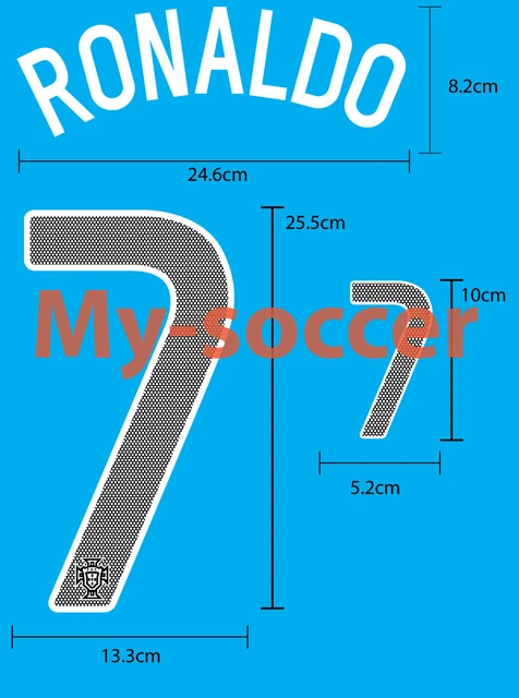 RONALDO #7 PORTUGAL Away 2013-14 NAME NUMBER PU PRINT £9.94 - PicClick UK