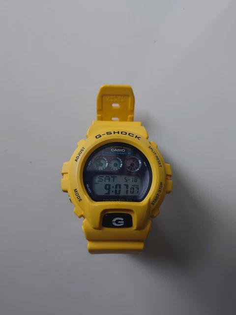 CASIO G-SHOCK GW-6900A-9ER Rare Yellow Tough Solar Digital Watch - NO ...