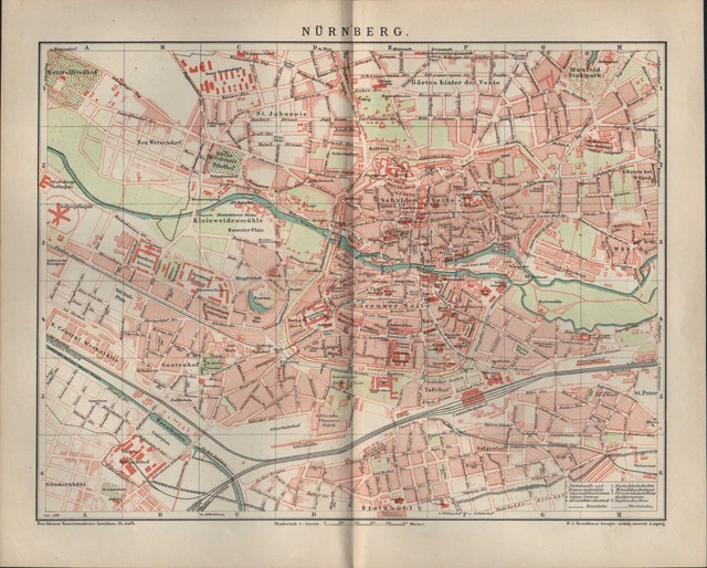 Stadtplan Nürnberg ZU VERKAUFEN! - PicClick DE