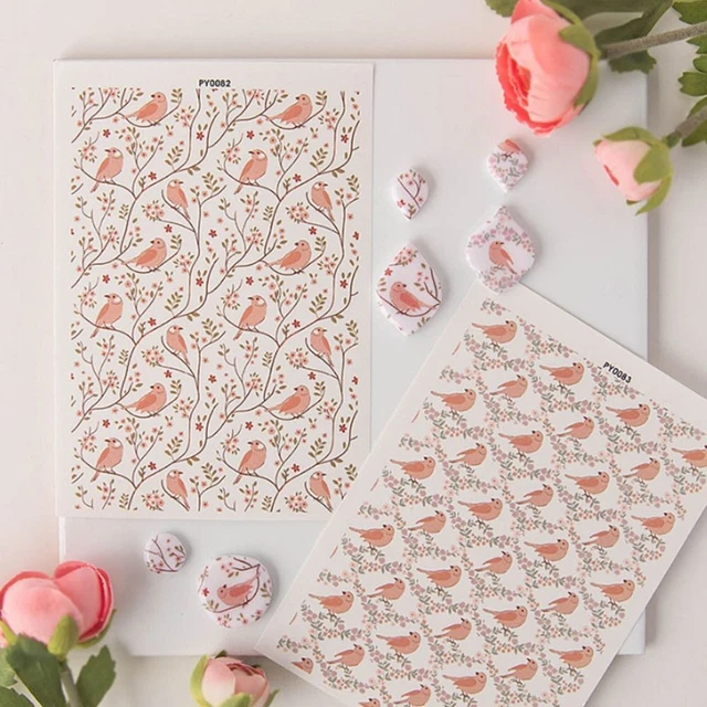 DISPOSABLE POTTERY PAINTED Transfer Paper Pottery Making Tool Polymer ...