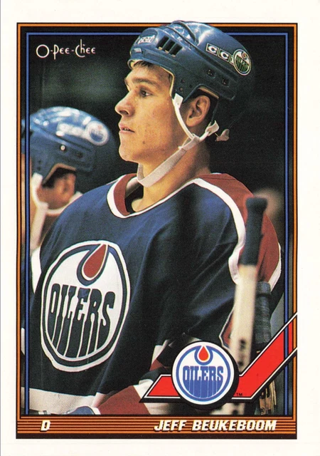 JEFF BEUKEBOOM 1991 Topps/O-pee-Chee #284 Edmonton Oilers EUR 1,75 ...