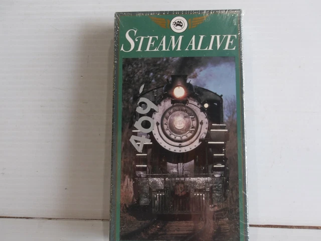 STEAM ALIVE VHS Steam Locomotives Trains Railroad New unopened (Store ...