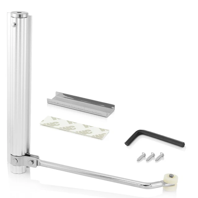 FEDERSCHLIESSER TÜRSCHLIESSER AUTOMATIK Türfeder Stangentürschließer Aluminium EUR 13,99 ...