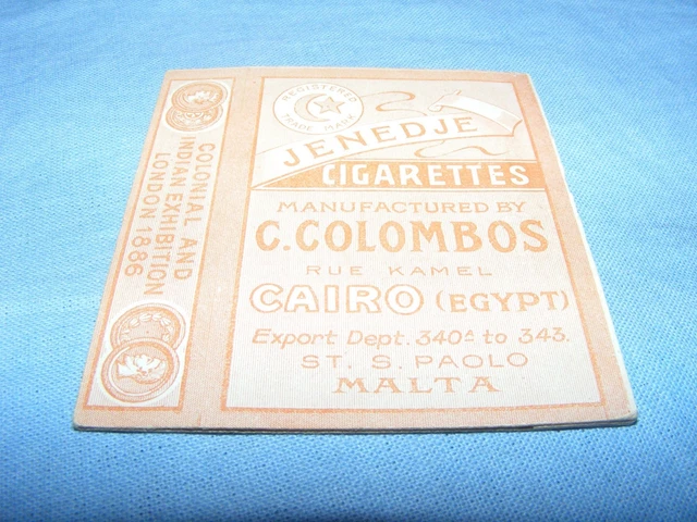 VINTAGE CIGARETTE PACKET Colombos Cigarettes - orange Malta Cairo Egypt ...