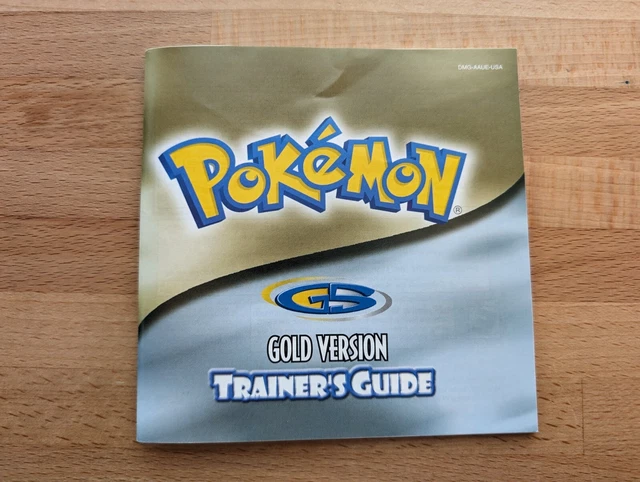 POKEMON GOLD VERSION Trainer's Guide Instruction Manual Game Boy Color ...