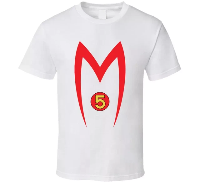SPEED RACER MACH 5 Car Logo Japanese Racing Cartoon T-Shirt Gift Full ...