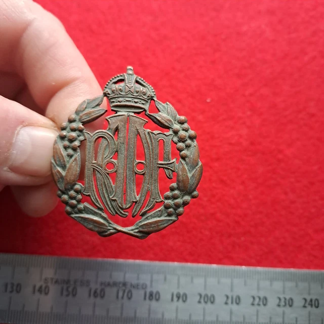 WW2 ROYAL AUSTRALIAN Air Force Bronze Officers Cap Badge £14.99 ...