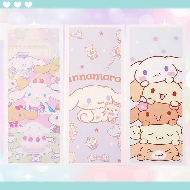 SET OF 3 Sanrio Cinnamoroll Bookmarks Cute Kawaii Card for Book Diary ...