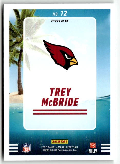 PANINI 2025 MOSAIC NFL No. 12 Trey McBride Splash! Silver Prizm £2.18 ...