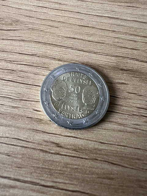MONETA COMMEMORATIVA 2 euro contratto TRATE DE L'ELYSEE ELYSEE 50 anni 2013 EUR 60,00 - PicClick IT