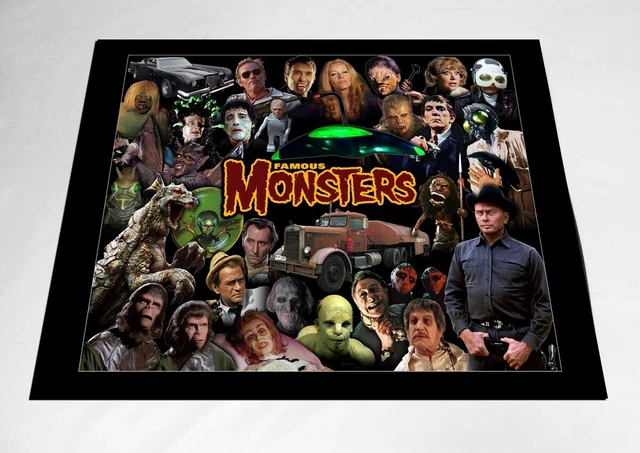 FAMOUS MONSTERS 1950’S-70’S Original Fan Art-18” X 24” Poster-NEW £35. ...