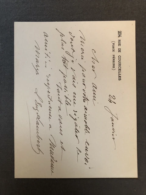 LETTRE CARTE AUTOGRAPHE Signée Louis Eugène Lambert(1825-1900) Peintre EUR 25,00 - PicClick FR