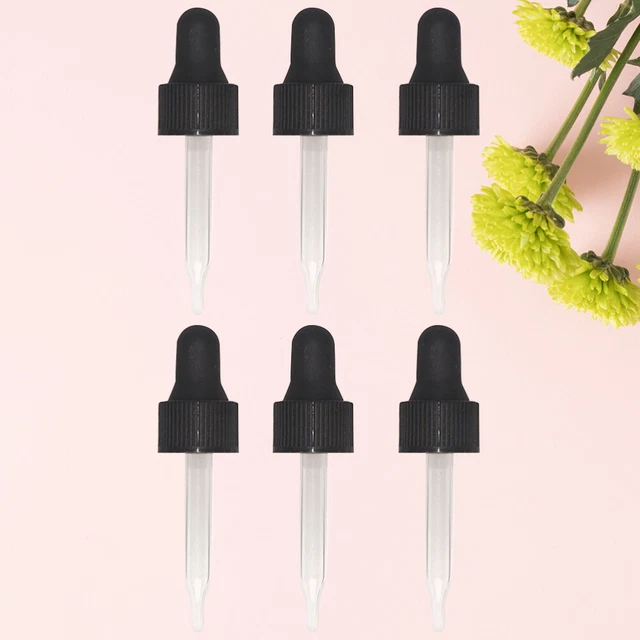 6 PCS LABORATORY Dropper Food-grade Droppers for Essential Oils Pipette ...