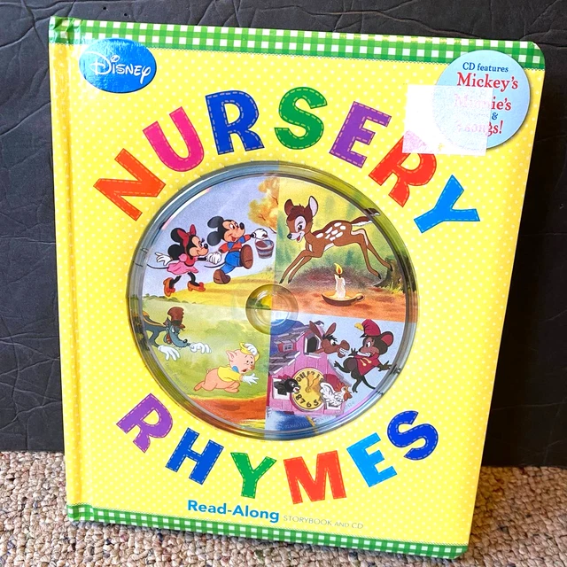 DISNEY NURSERY RHYMES Read-Along Storybook and CD EUR 16,82 - PicClick IT