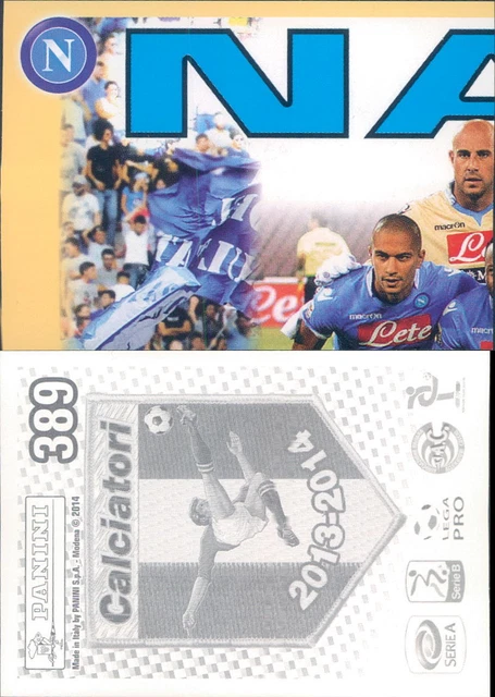 FIGURINA CALCIATORI PANINI 2013/14*Napoli* Squadra N.389 *Nuova,Perfetta EUR 2,49 - PicClick IT
