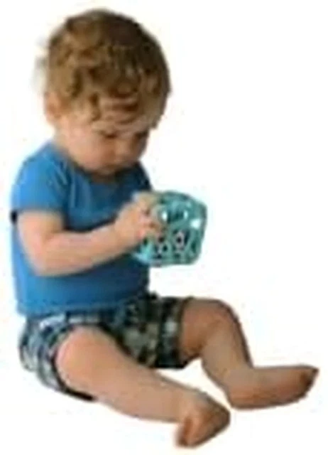 MALARKEY KIDS MUNCH Mitt and Chew Cube Bundle for Baby Boy, Blue, X1 ...