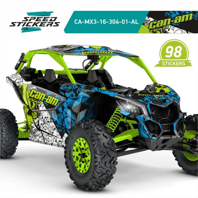 CAN AM MAVERICK X3 Premium Decal Graphic Kit Wraps Off Road Sticker+OEM ...