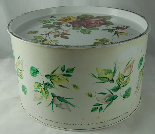 EMPTY COLLECTABLE CRAWFORD'S Rover Assorted Biscuit Tin - Inverts for ...
