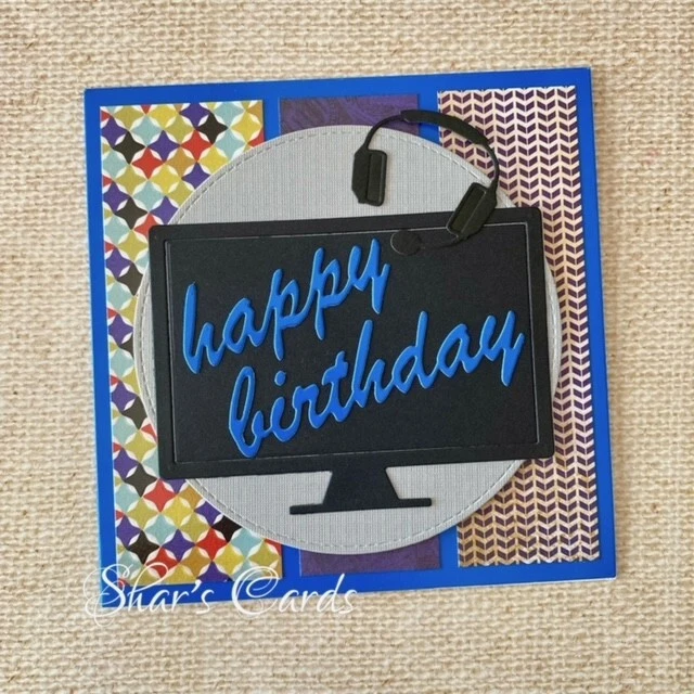 PC GAMER COMPUTER HAPPY BIRTHDAY card, Gaming, Office clerk, handmade ...