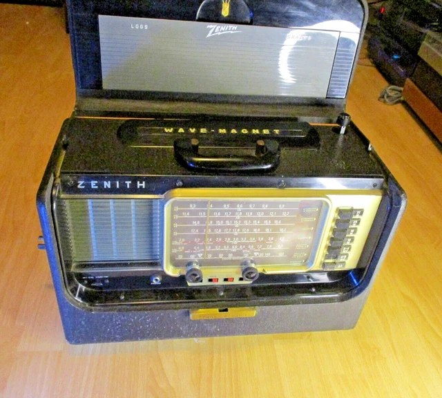 ZENITH TRANSOCEANIC WAVE Magnet Vintage Radio.Valve/Tube. Model Y600. £ ...