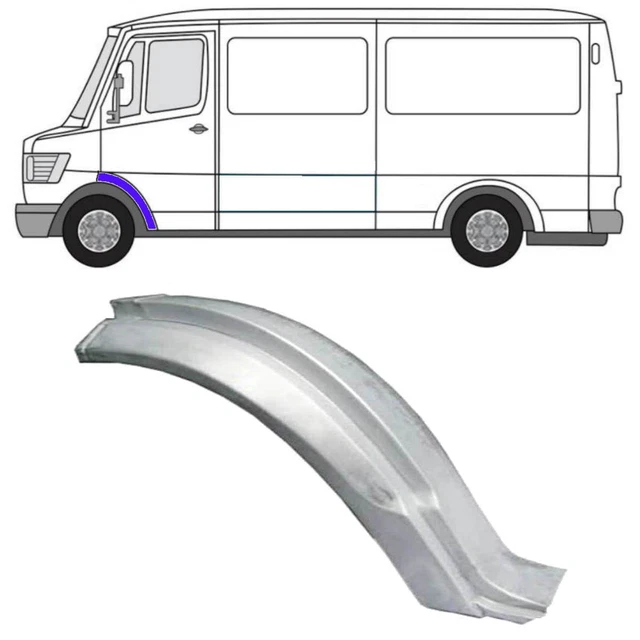 MERCEDES BENZ T1 207-410 77-95 Vorne Reparaturblech Kotflügel - Links EUR 45,60 - PicClick DE