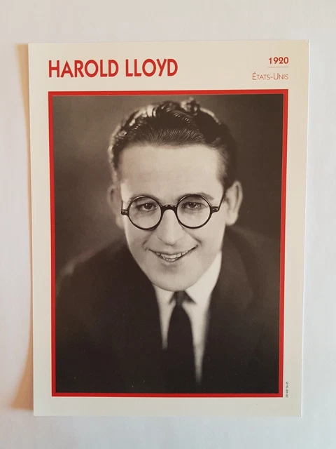 HAROLD LLOYD - Carte Fiche Cinema Portrait De Star EUR 2,50 - PicClick FR