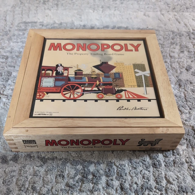 WOODEN BOX MONOPOLY Board Game by Parker Brothers £51.99 - PicClick UK