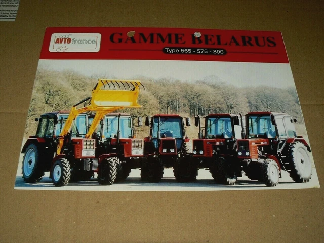 PROSPECTUS TRACTEUR AVTO BELARUS 565 575 890 Brochure Tractor Traktor Prospekt EUR 11,99 ...