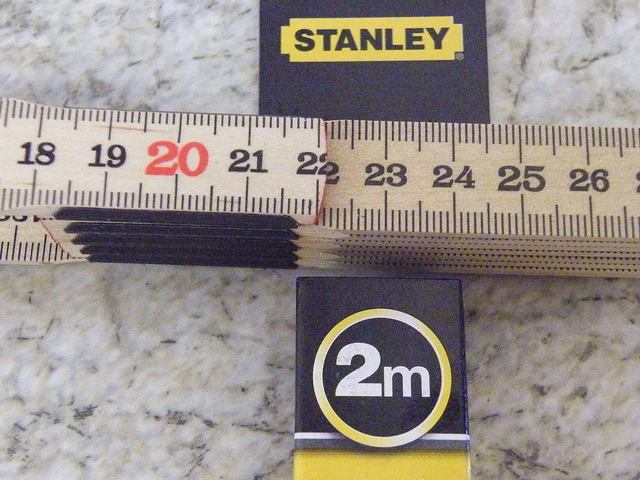 STANLEY TOOLS 2M Folding Pocket Rule Hi Quality measuring Ruler 351014 ...