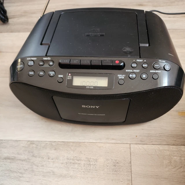 SONY CFD-S50 Boombox CD Radio Cassette FULLY WORKING £29.84 - PicClick UK