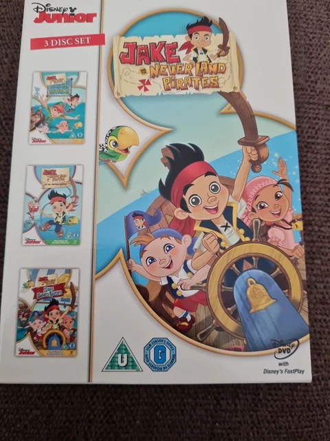 JAKE AND THE Never Land Pirates BOXSET Walt Disney Kids Film 3 DVD Like ...