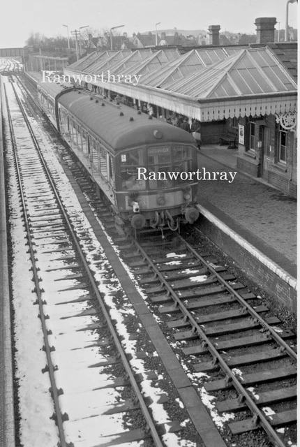 60X90 ORIGINAL RAILWAY Negative Sheringham Loco M&GN Station Norfolk ...