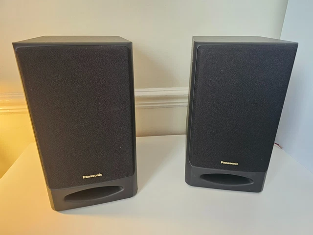 PANASONIC SB-CH33 HIFI Stereo 80w Bookshelf Speakers Black Three Way ...