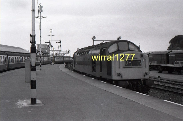ORIGINAL RAILWAY PHOTOGRAPHIC negative Class 40 40163 at Inverness £3. ...