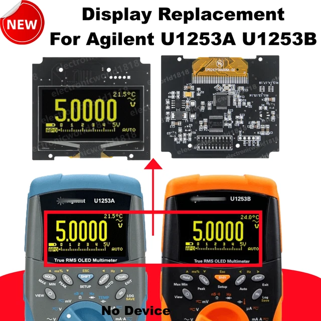 FOR AGILENT U1253A/U1253B True RMS Digital Multimeters OLED Display ...
