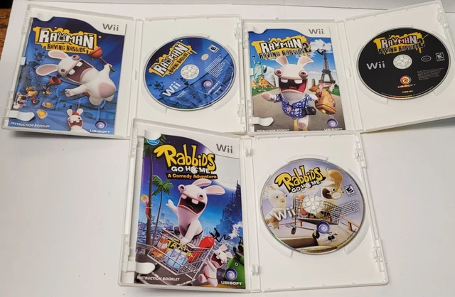 RAYMAN RAVING RABBIDS, Rayman Raving Rabbids 2 & Rabbids Go Home ...