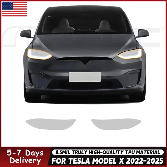 TESLA MODEL X 2022-2026 Headlight PreCut Paint Protection Film Clear ...