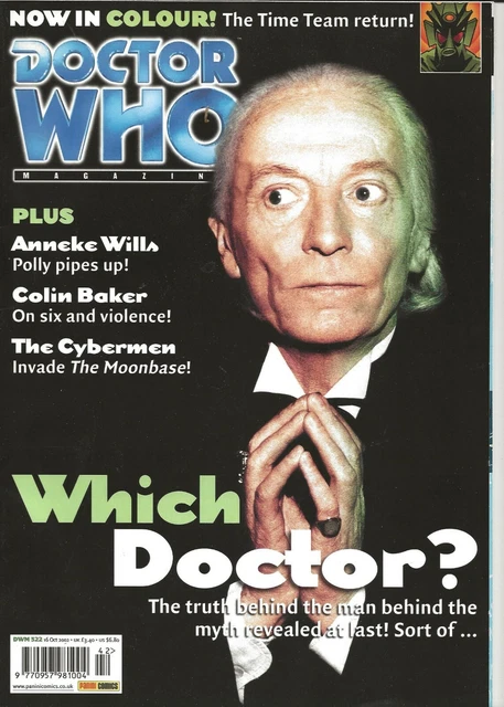 DOCTOR WHO MAGAZINE Issue 322 October 2002 William Hartnell on cover £5 ...