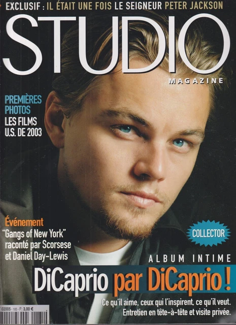 STUDIO MAGAZINE N°185 DiCAPRIO / GANGS OF NEW YORK / J BARDEM / L BELVAUX EUR 5,00 - PicClick FR